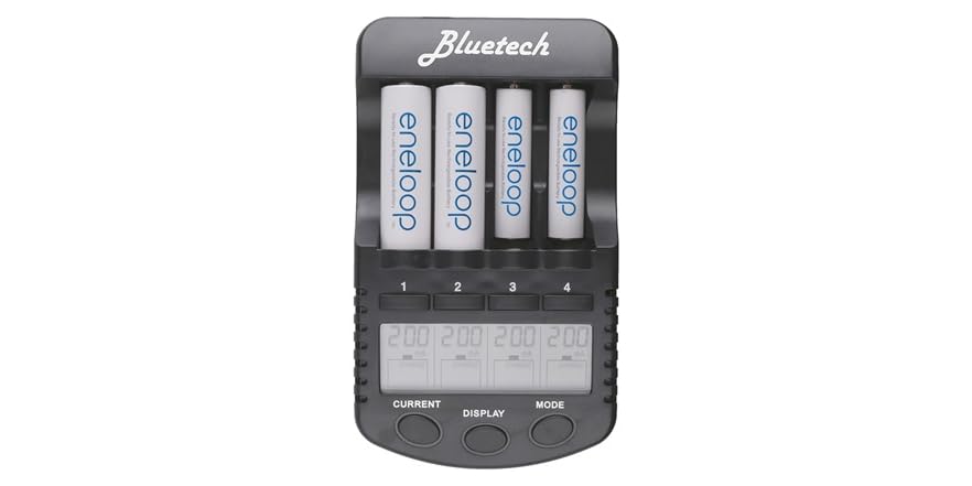 Bluetech Rechargeable Battery Charger with USB Port