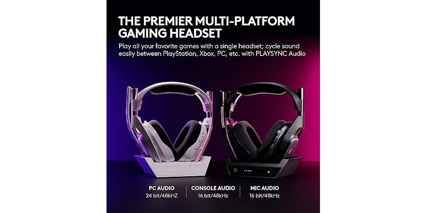 Logitech G Astro A50 Wireless Headset with Base
