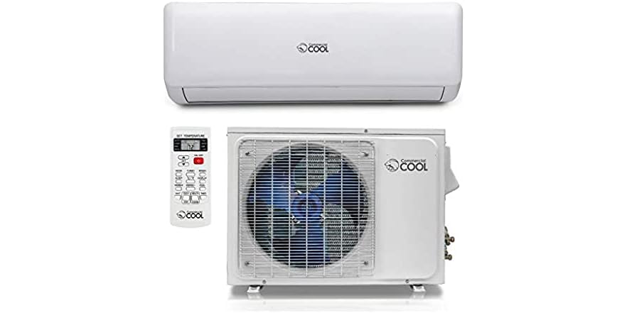 Commercial Cool 12K BTU Ductless Mini Split Air Conditioner w/ Heat