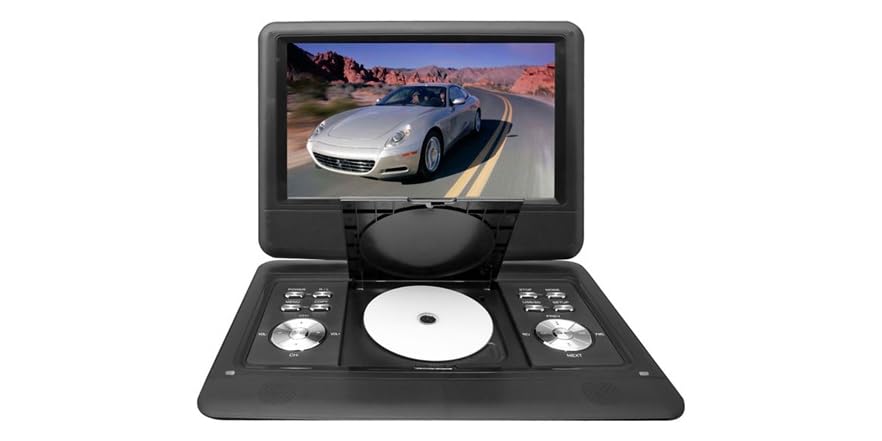 14" 720p Portable DVD Player with MP3, MP4, USB & SD