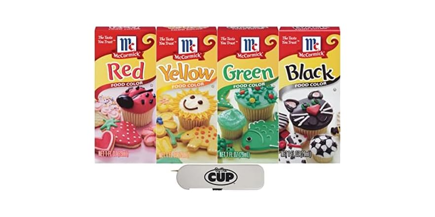 4Pk McCormick Food Color Variety 1oz
