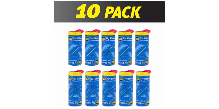 3 Pack Raid® Fly Ribbons, Paper, 10ct