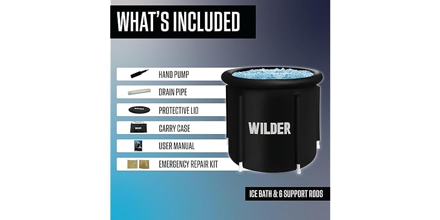 Wilder XL Ice Bath Cold Plunge 86 Gallon (Open Box)