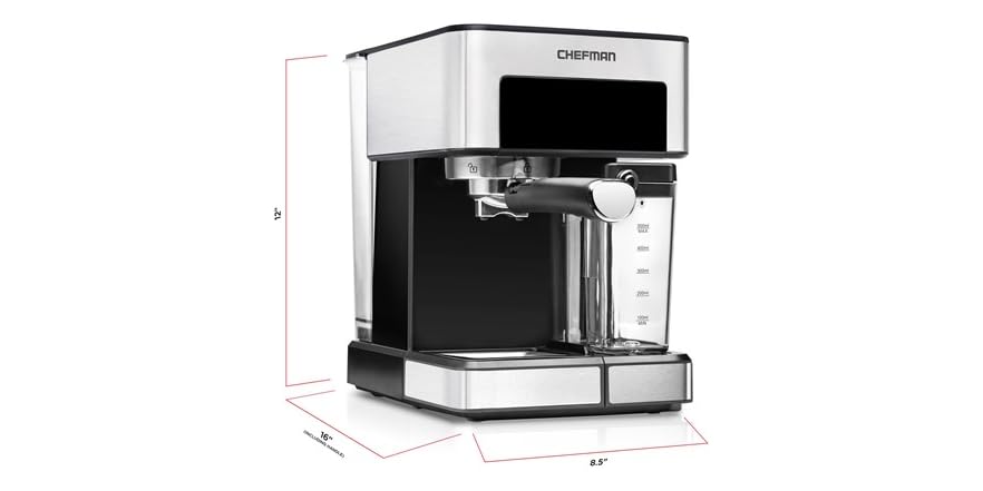 Chefman 6-in-1 Espresso Machine W/ Frother
