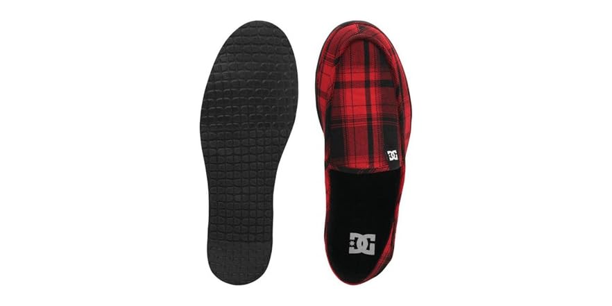 DC Men's Villain Slipper - Red Plaid, 13