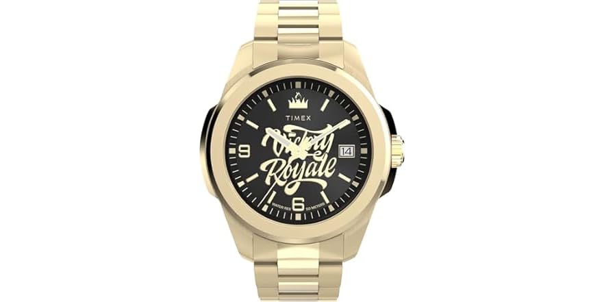 Timex Mens Fortnite Essex 45mm GoldTone