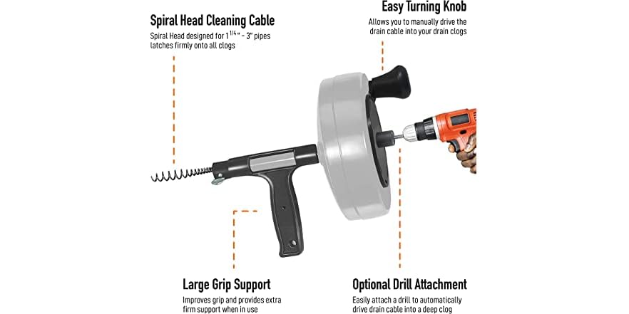 50-FT Plumbing Snake