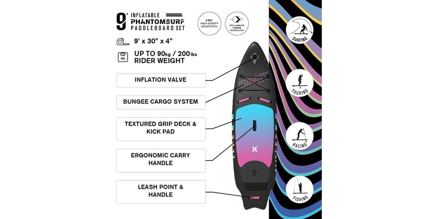 Hurley PhantomSurf 9' Stand Up Paddle Board