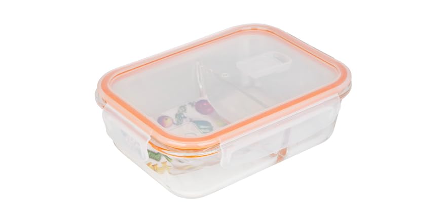 35.2 oz 2-Compartment Glass Container
