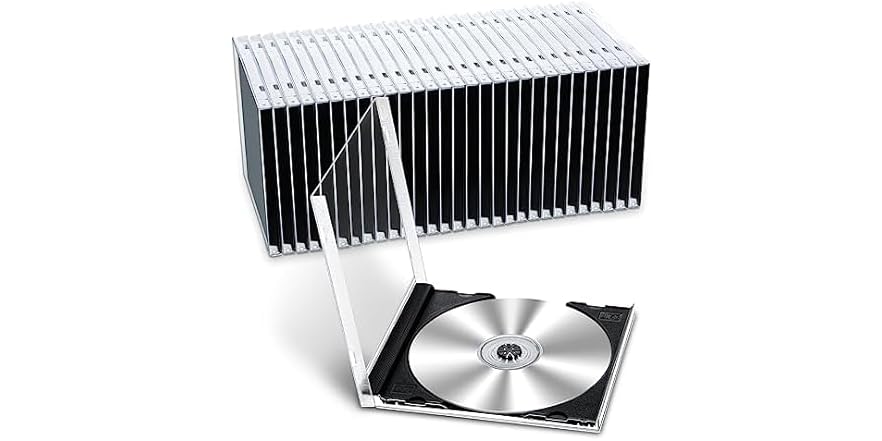 50 Pack Plastic CD/DVD Cases