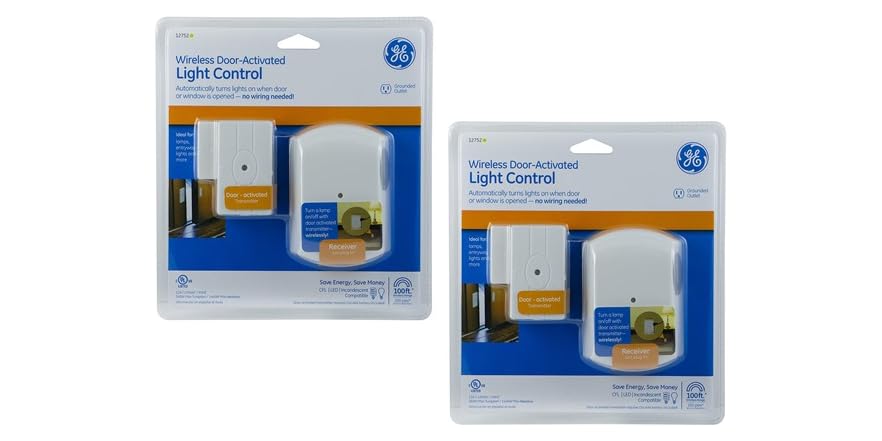 GE Wireless Door-Activated Light Control (2-Pack)