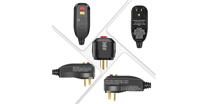 2 Pack GFCI Plug Adapter Replacement