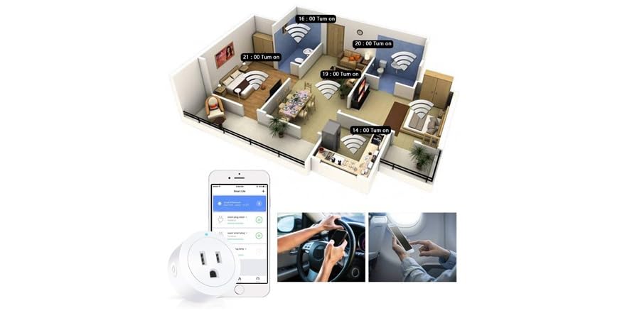 (4 Pack) Amysen Smart Plug