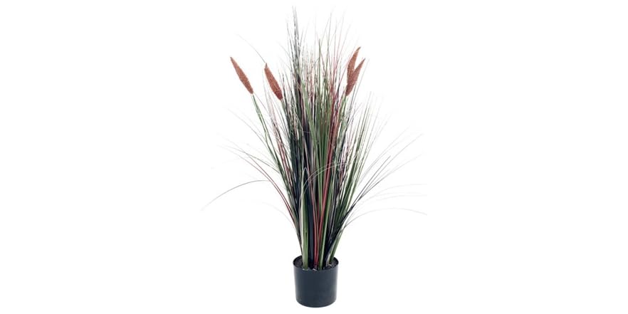 4' Ornamental Artificial Cattail Grass