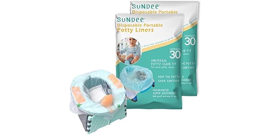 Disposable Potty Liner Bags 60 Pack