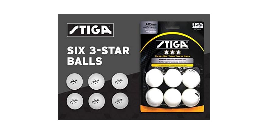 Stiga 3 Star Table Tennis Balls