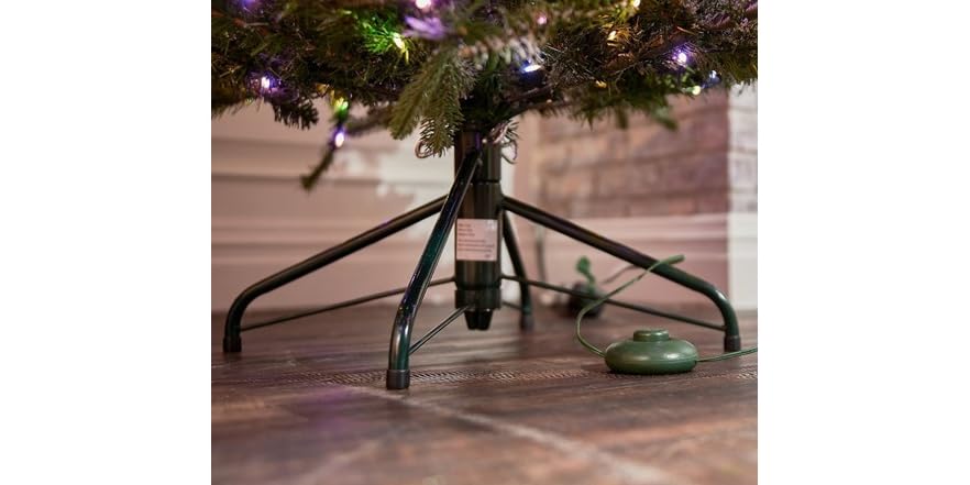 Home Reflections Green Color Flip Christmas Tree