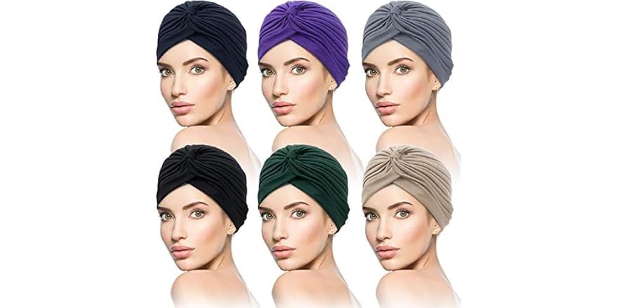 6 Pieces Turbans for Women
