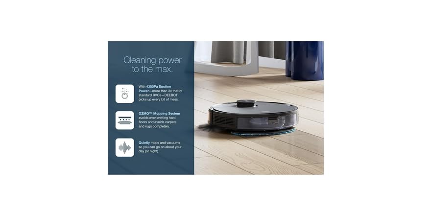 (NEW) ECOVACS DEEBOT N10 MAX+ Robot Vacuum and Mop