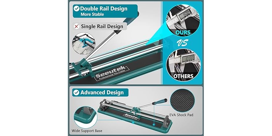 Seeutek Manual Tile Cutter, 14 inch, Professional