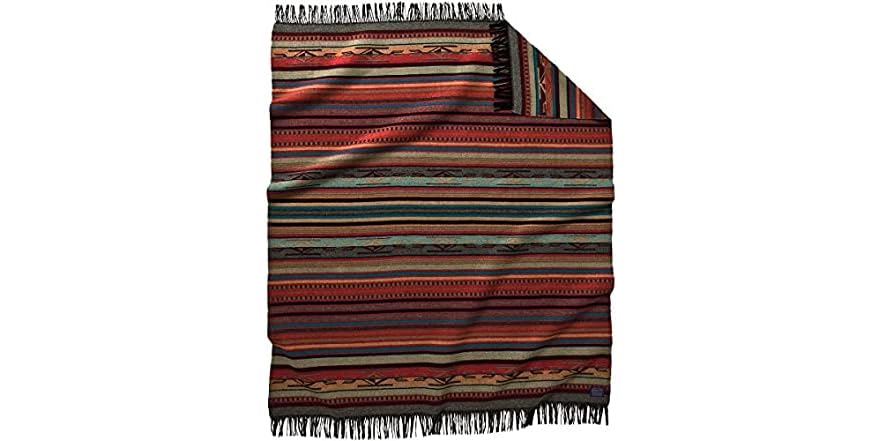 Pendleton Garnet Grey Chimayo Wool Throw