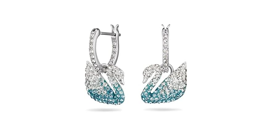 Swarovski Iconic Swan Pierced Earrings