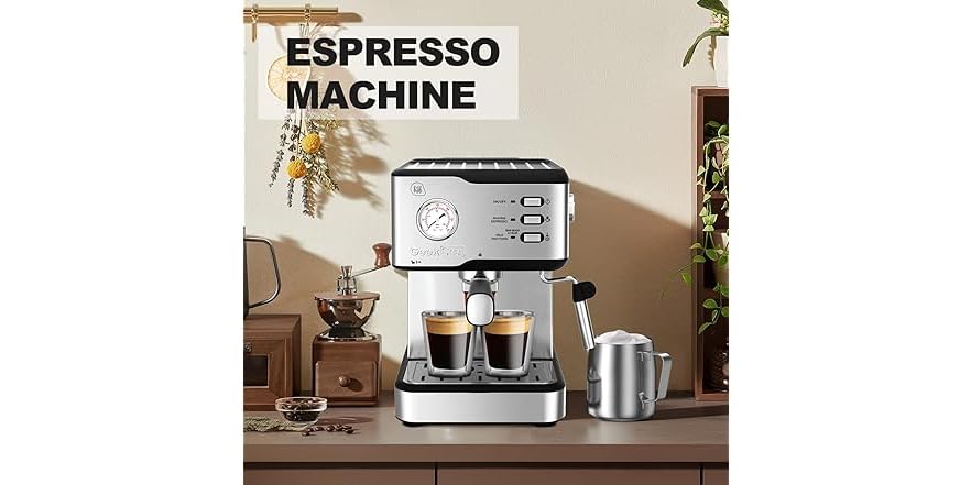 Geek Chef Espresso Machine 20 Bar, Cappu
