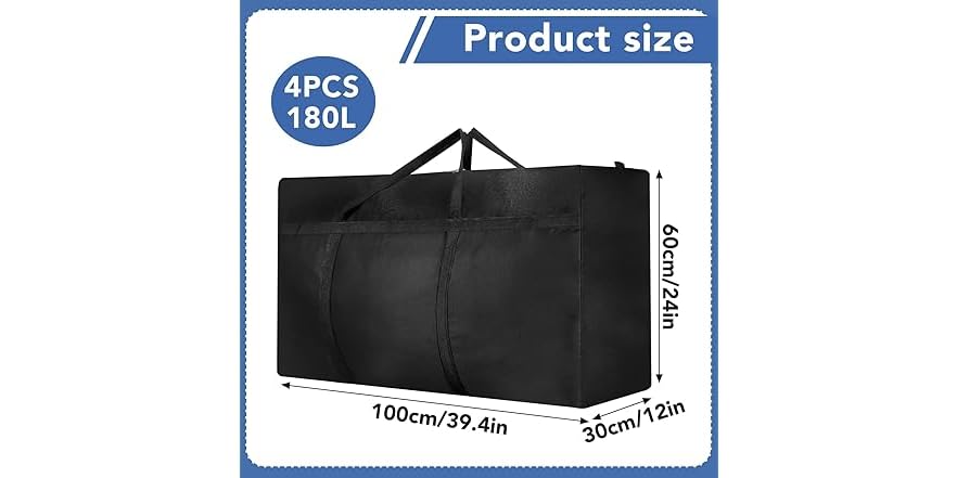 4 Pcs Extra Large Storage Boxes