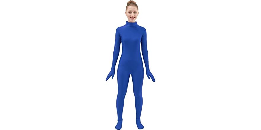 One Piece Spandex Suit, Blue