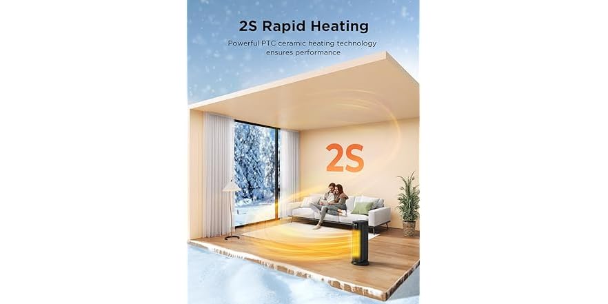 Chikit W171 1500W Portable Electric Space Heater (Open Box)