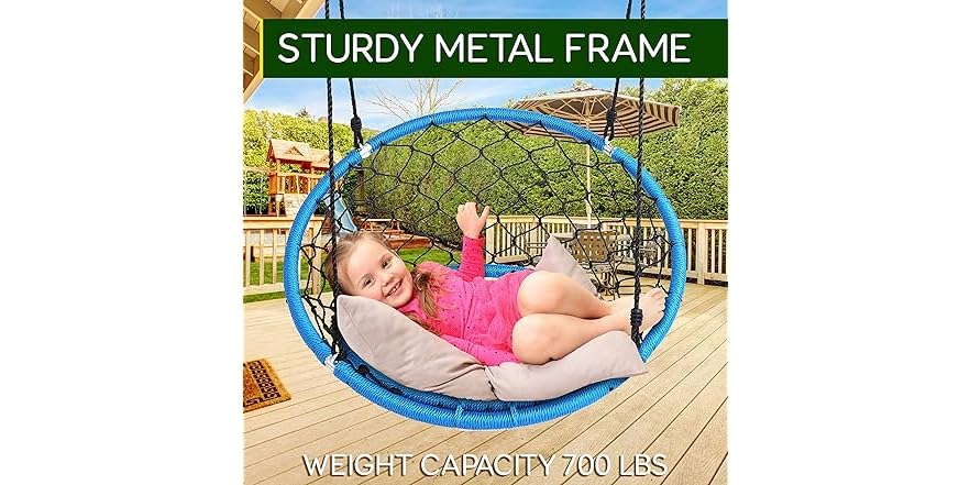 Serenelife Hanging Netted Seat Swing