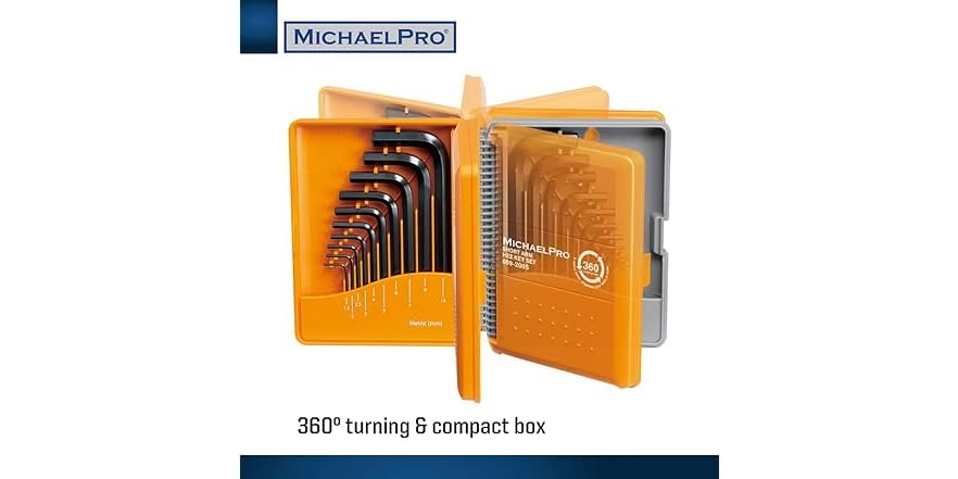 MichaelPro MP001046 Allen Wrench Set Metric & SAE