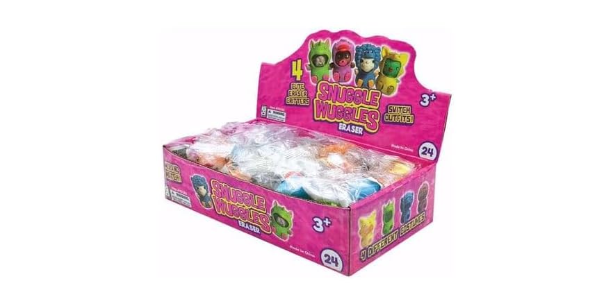 (24pk) Raymond Geddes Snuggle Wuggle Erasers