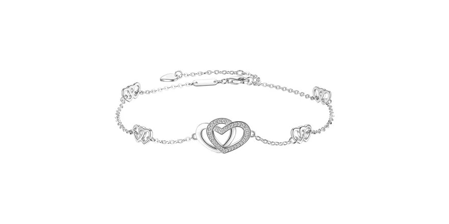 Yeidid Interlock Heart Station Bracelet