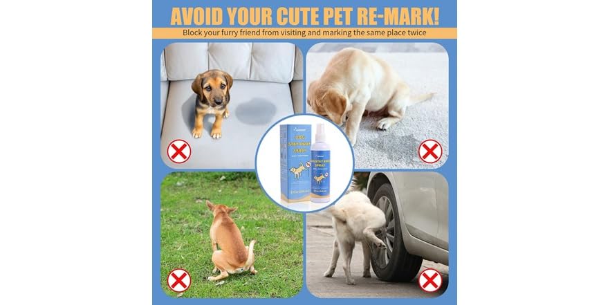 2 Pack Dog Potty Training Anti-Pee Spray