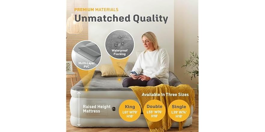 Huddle® Full Never Deflate Full Air Bed