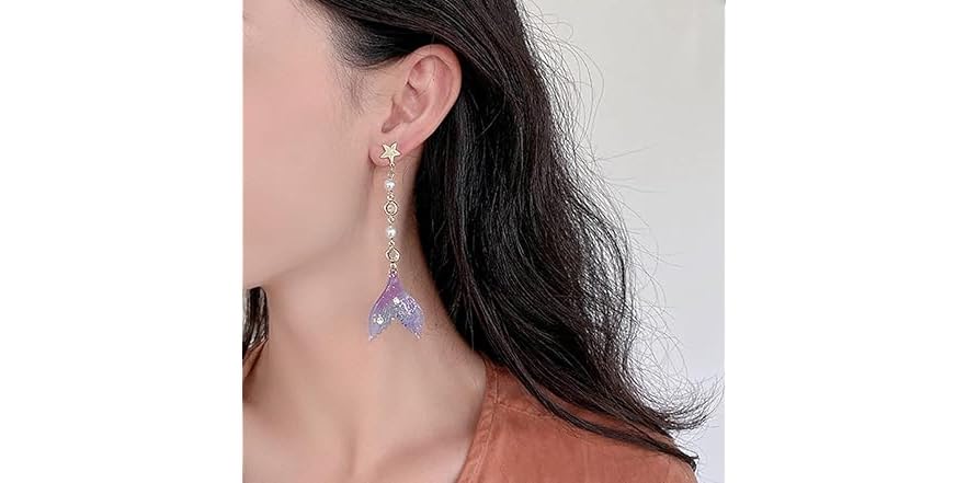 Colorful Fishtail Earrings for Women