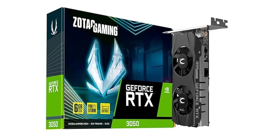 ZOTAC RTX 3050 6GB LP Graphics Card (Open Box)