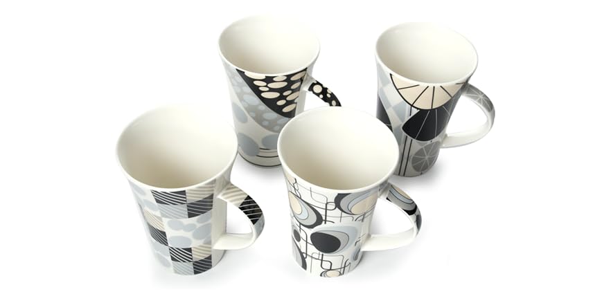 Geometric Mugs - Set of 4