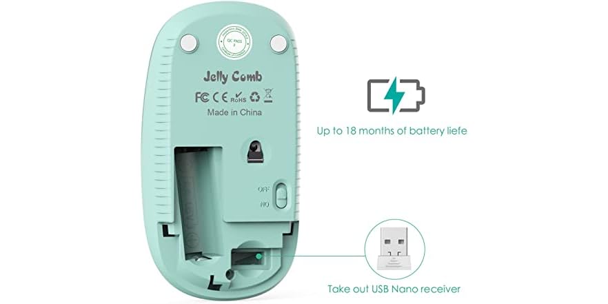 Jelly Comb 2.4G Slim Wireless Mouse
