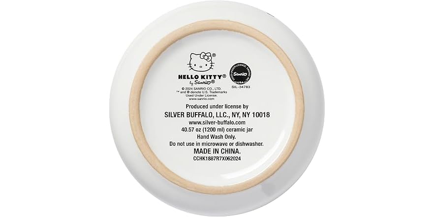 Silver Buffalo Sanrio Hello Kitty Hallow Jar