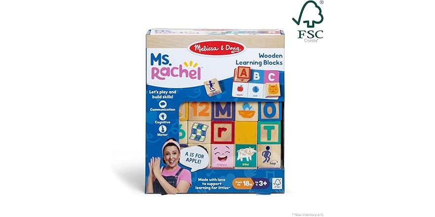 Ms. Rachel Melissa & Doug Learning Blocks