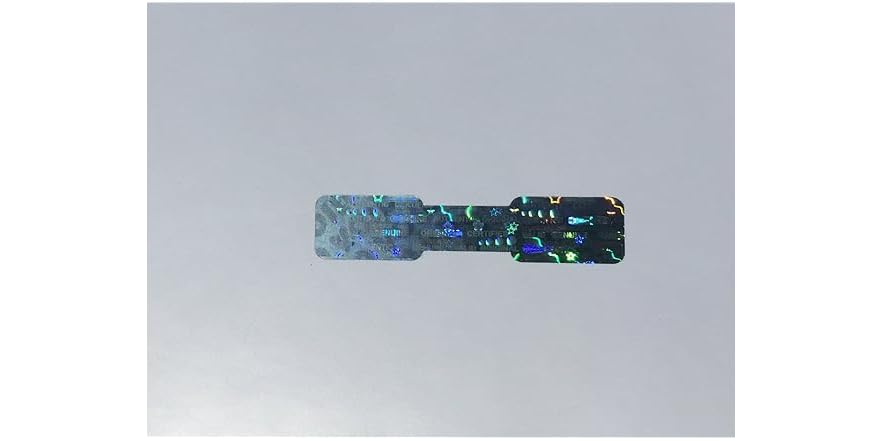 1,000 Silver Dog Bone Hologram Sticker