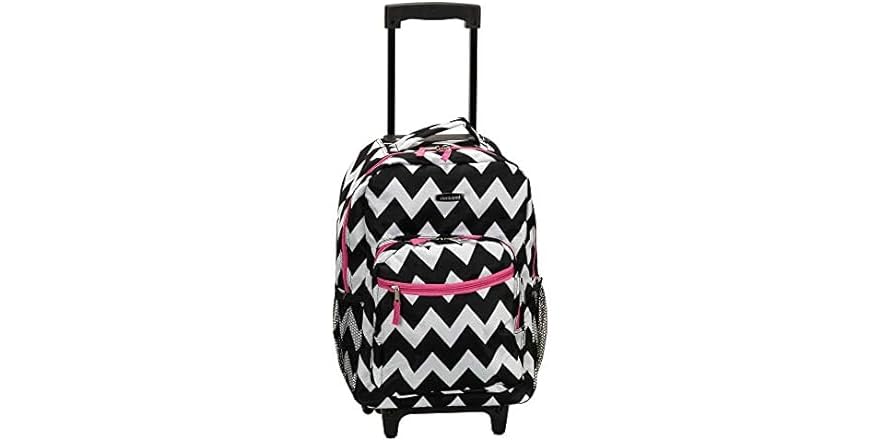 Rockland Double Handle Rolling Backpack 17"
