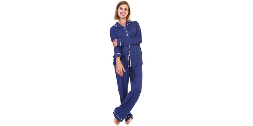 Women's Classic Brushed Microfiber Long Sleeve Pajama Set