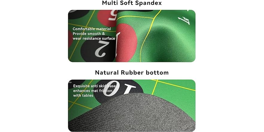 Roll Up Casino Poker Table Mat
