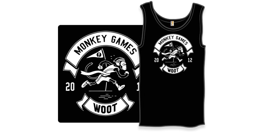 2012 Woot Monkey Games Tank Top - Black