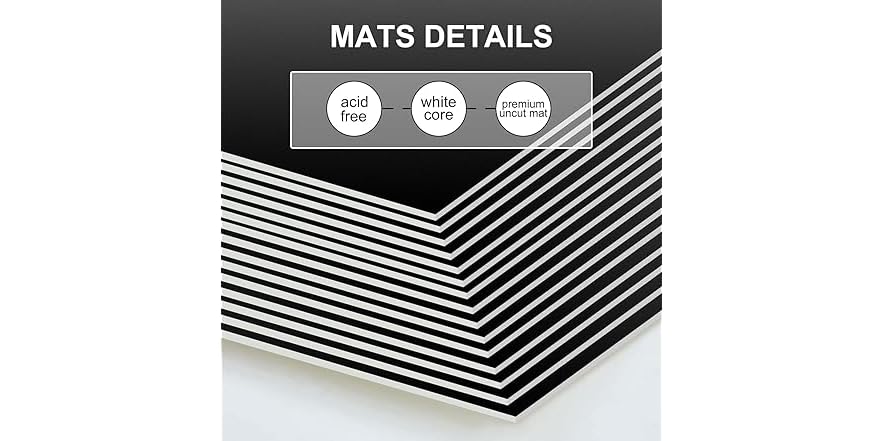 25 Pcs Cardboard Mat for Picture Frame