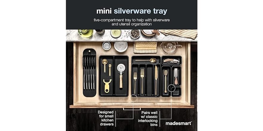 Madesmart Antimicrobial Silverware Tray