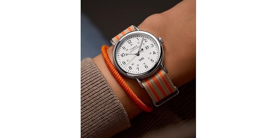 Timex Mens Weekender 40mm Tan White